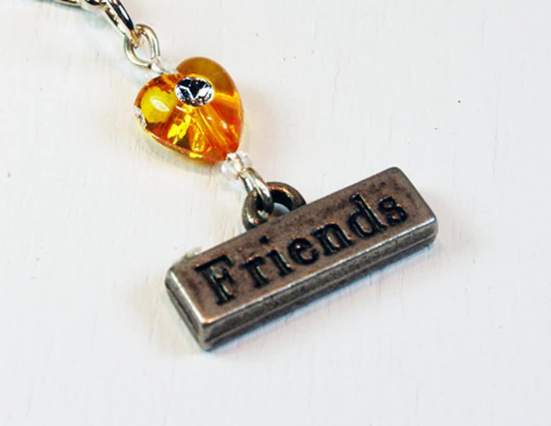 Friends Charm Acrylic Heart Friendship Charm Girls Friends - Etsy
