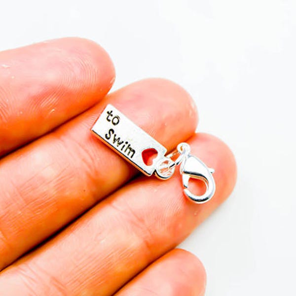 Swimmer Charm - Etsy