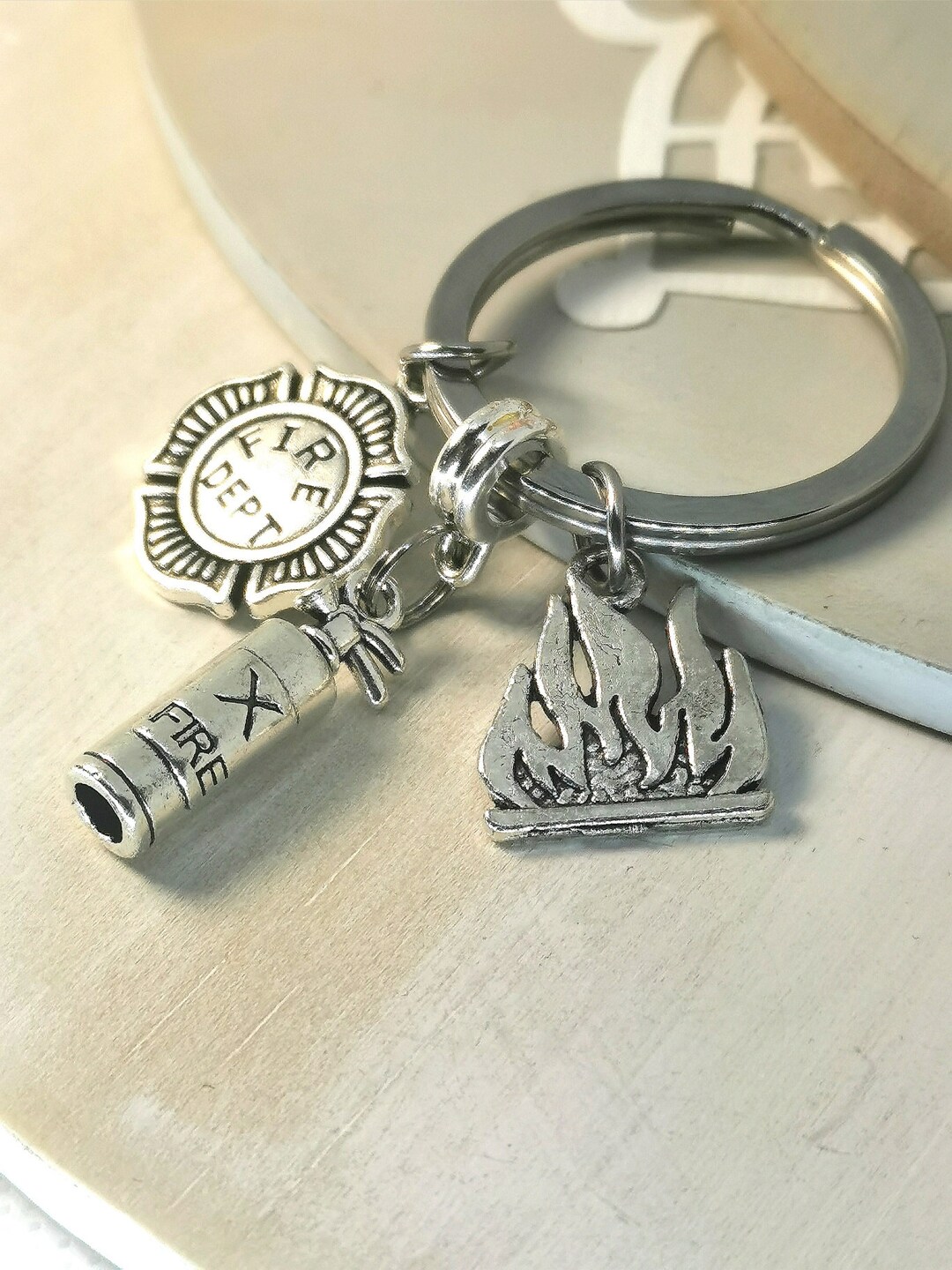 Fireman Keyring, Fireman Gifts, Firefighter Gifts, Fireman Keychain ...