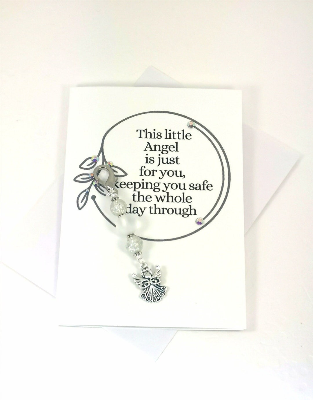 Guardian Angel Bag Charm | Car Rearview Mirror Angel | Protection Angel ...