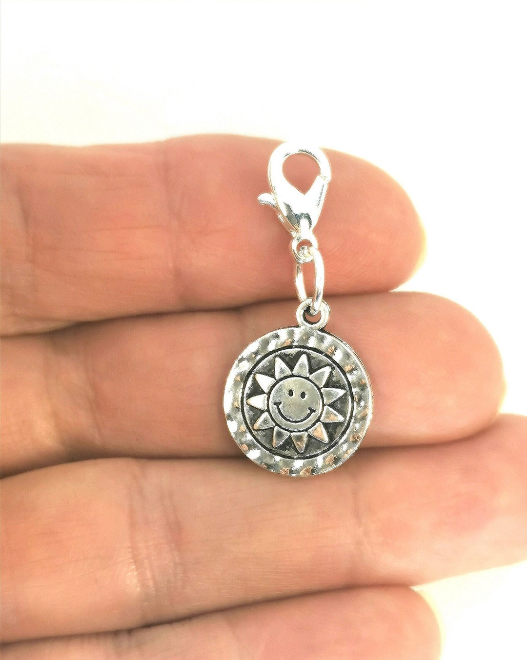 Happy Face Charm - Just Keep Smiling - Encouragement Charm - Happy ...