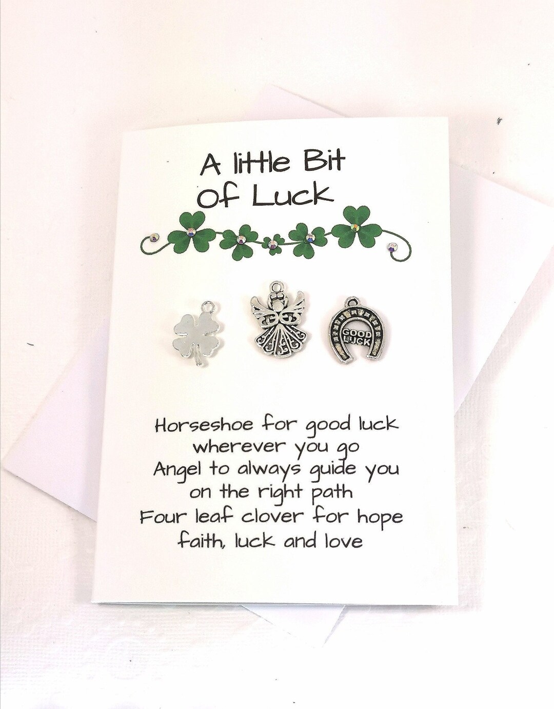 Good Luck Gift | Good Luck Card | Little Bit of Luck Keepsake Gift ...