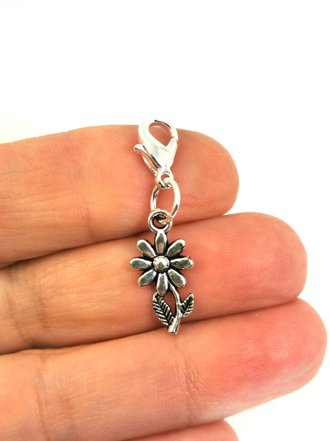 Sunflower Zipper Charm, Sunflower Clip, Zipper Charm, Flower Zip Charm ...