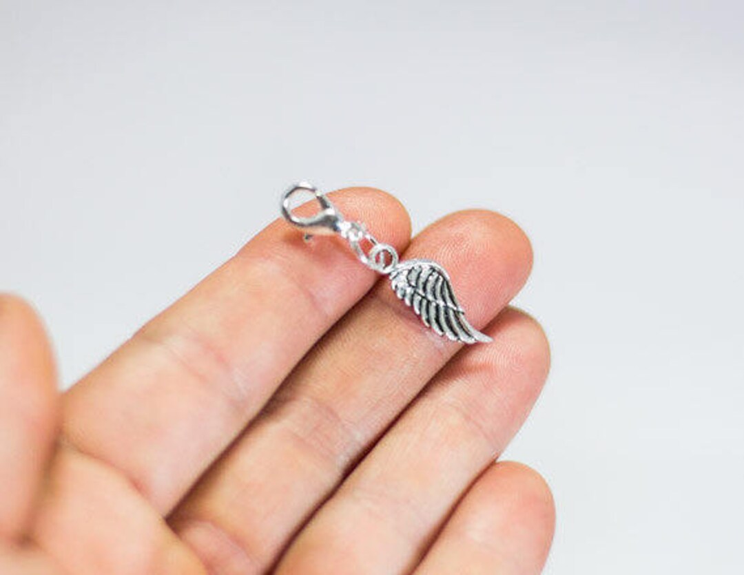 Angels Wing Clip on Charm | Angel Clip on Zipper Charm | Angelic ...