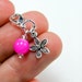 Pink Flower Charm. Cute Flowergirl Charm. Flower Bracelet - Etsy