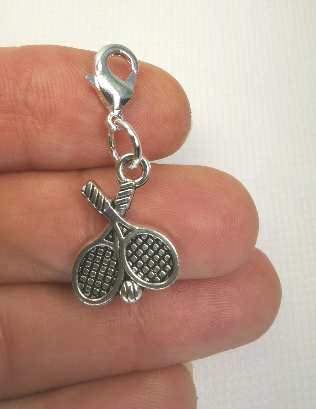 Tennis Racket Charms - Tennis Racket Pendants - Tennis Charm - Double ...