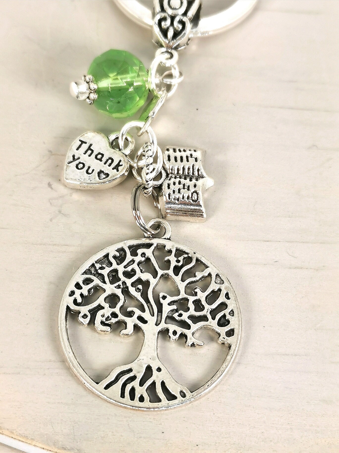 Tree of Life Keychain Tree of Life Thank You Keyring Tree - Etsy