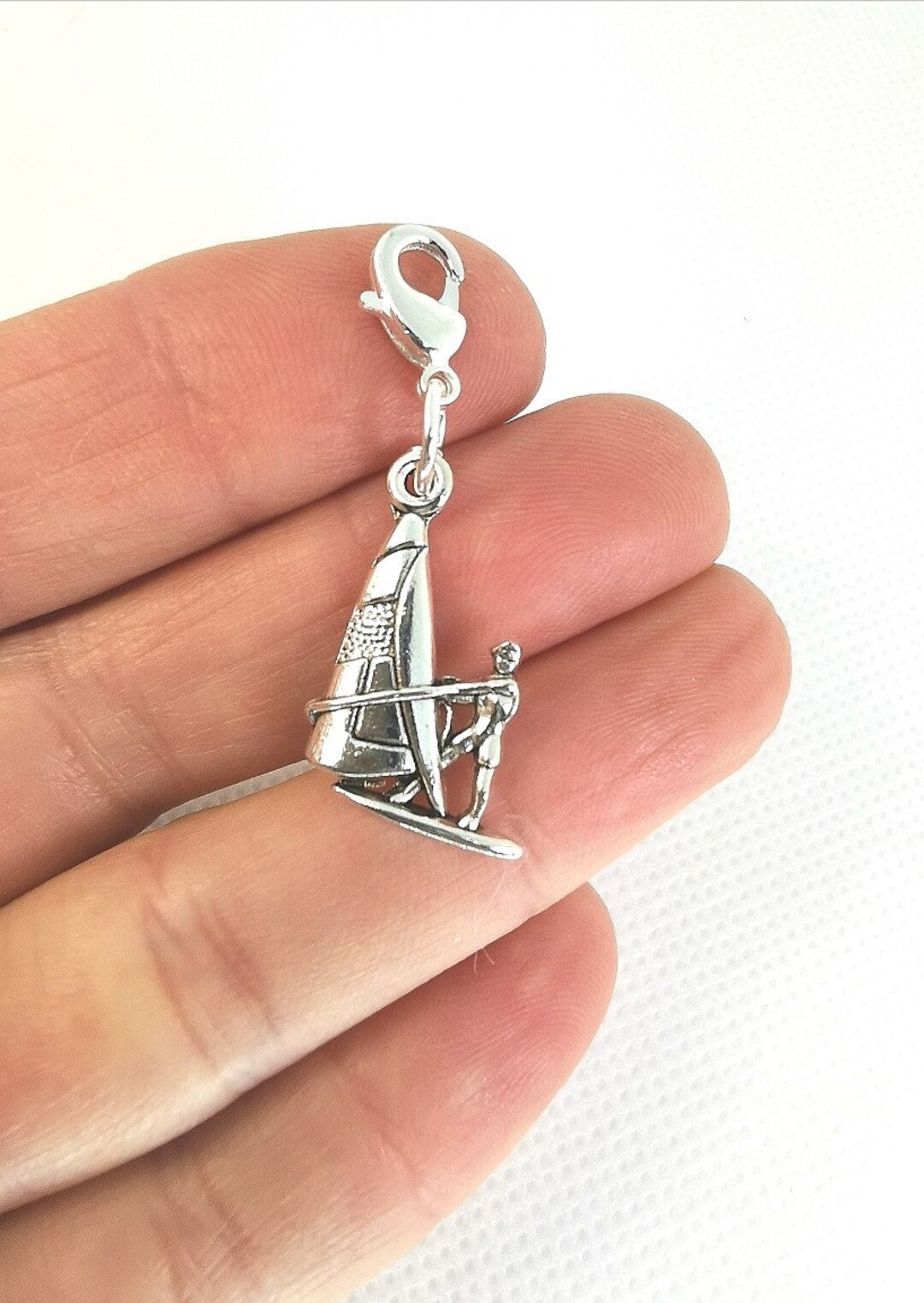 Windsurfer Charm - Water Sports Charms - Ride the Waves - Surfing Charm ...