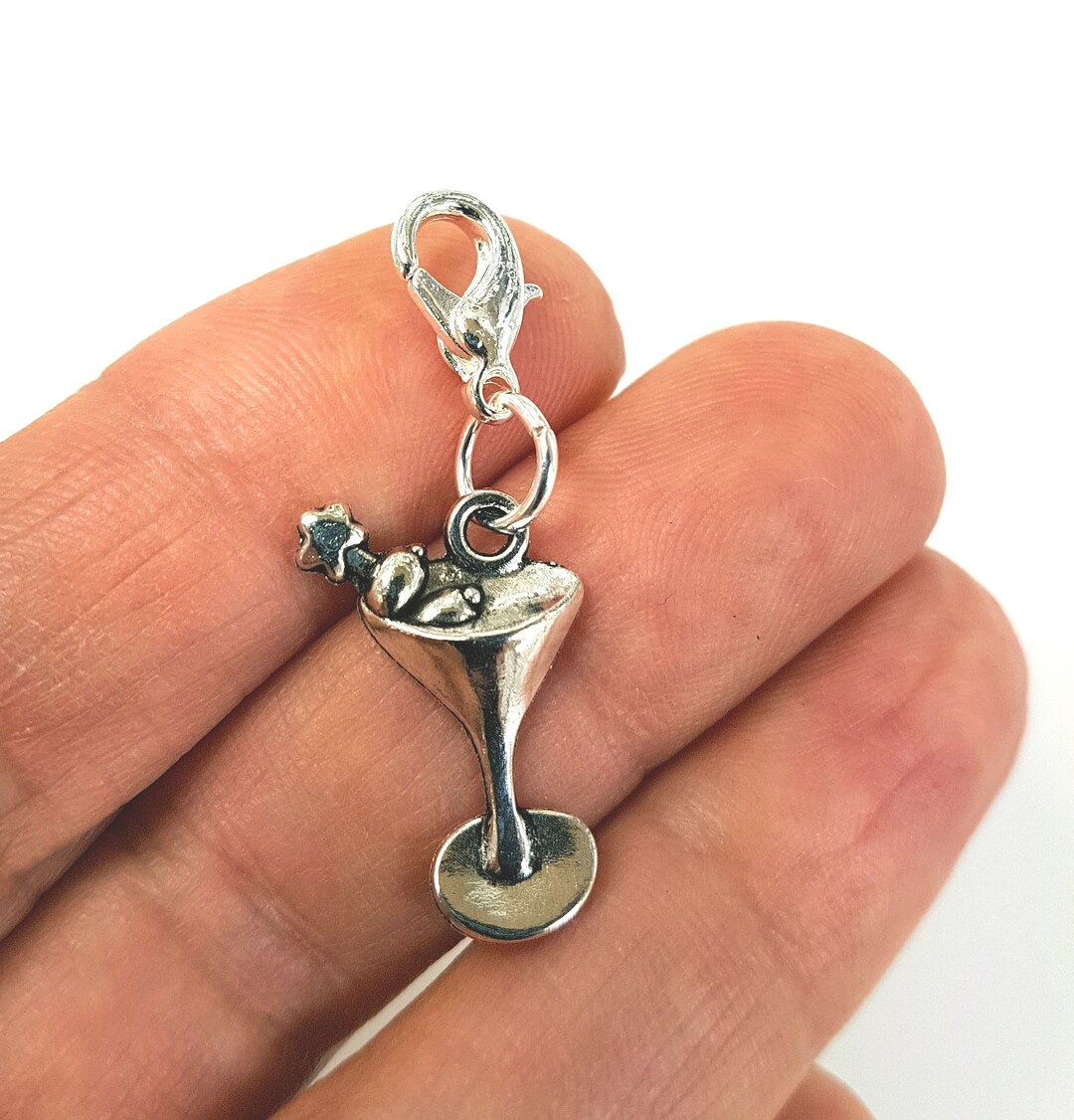 Martini Clip on Charm | Happy Hour Drink Keychain Charm | Celebration ...