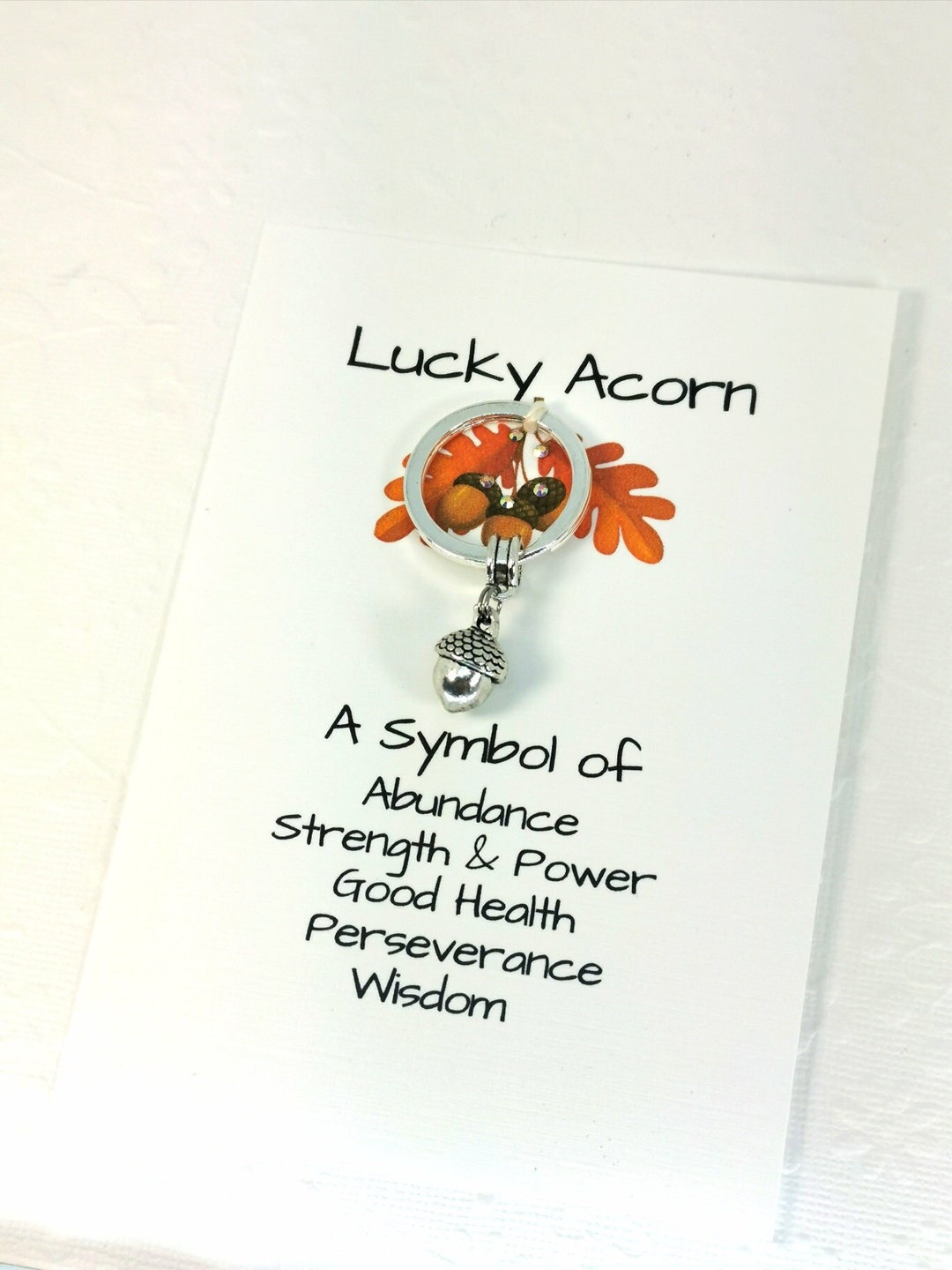 Lucky Acorn Keychain | Acorn Keyring | Keychain Charm | Keyring for ...