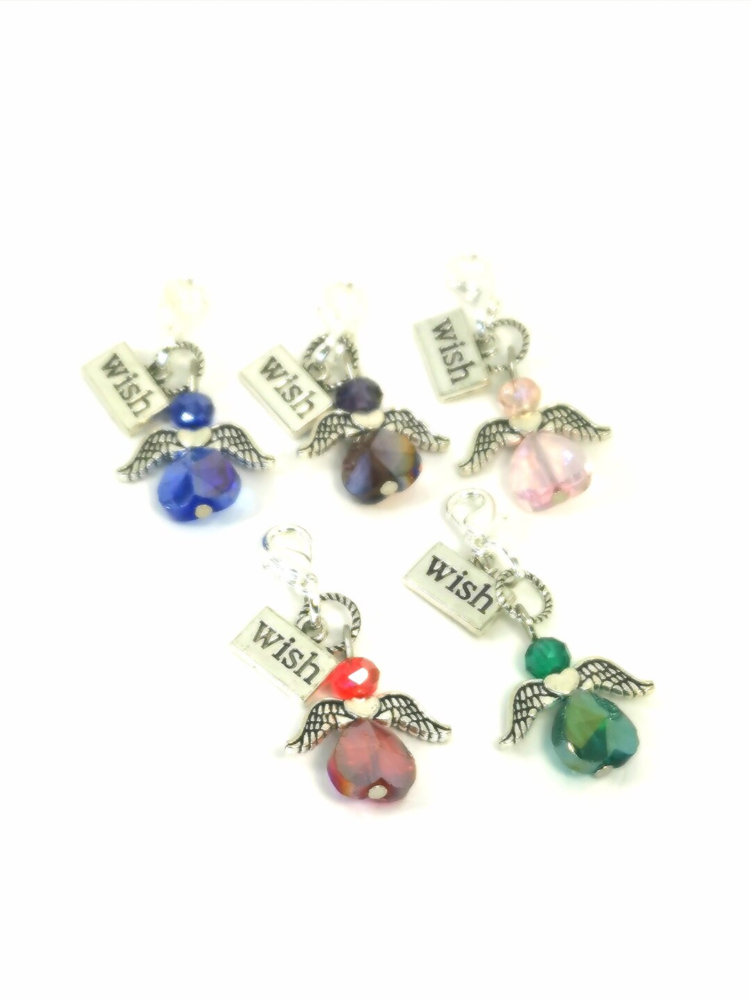 Clip on Angel Wish Charm | Wish Angel Zipper Clip Charm | Clip on Angel ...