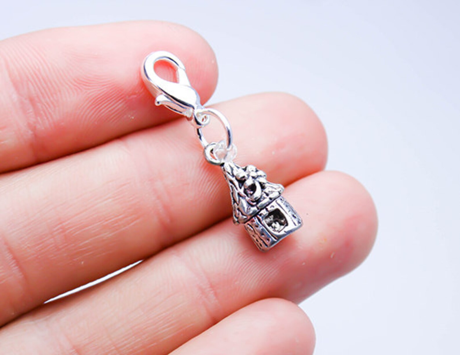 Mini Cottage Charm - Mini Hobbit House Clip on Charm - Fairy Tale Charm ...