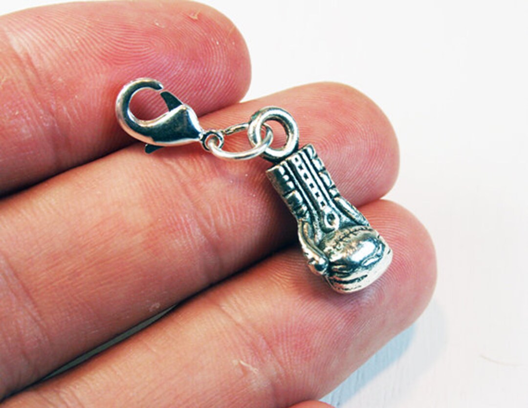 Boxing Glove Charm | Sports Clip on Charm | Fighter Keyring Charm ...