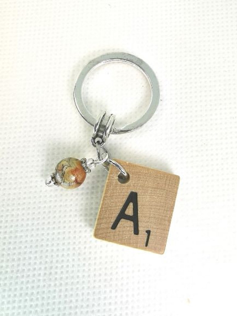 Scrabble Tile Keyring Scrabble Tile Keychain Fun Keyring - Etsy