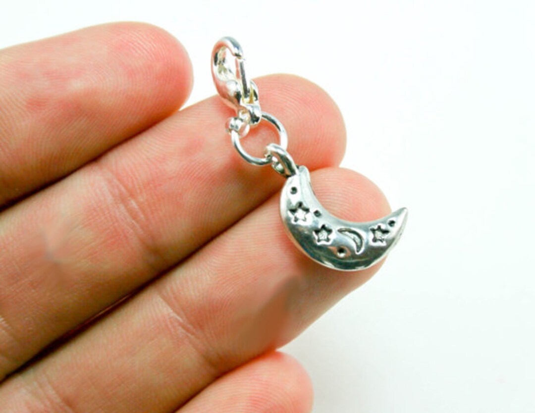 Moon Charm - Love You to the Moon and Back - Moon Phases - Crescent ...