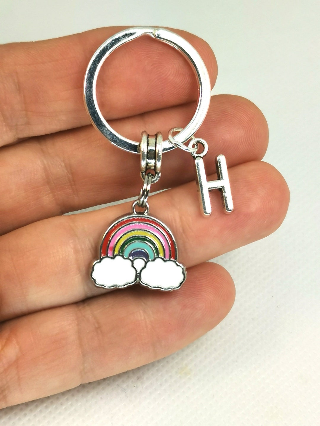 Rainbow Keyring - Over the Rainbow Make a Wish - Rainbow Pride SCC1387 ...