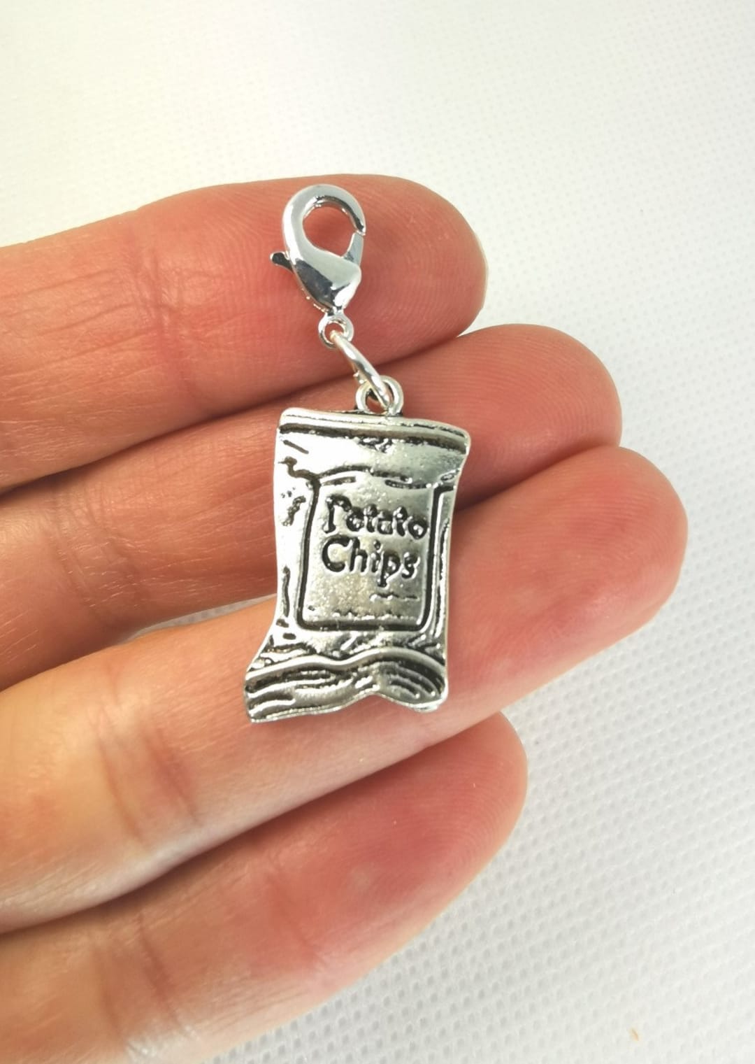 Potato Chips Charm | Bag of Chips | Snack Food Charm | Food Lover Charm ...