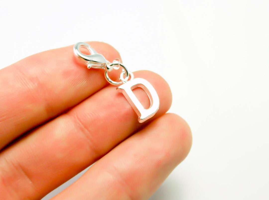 Initial D Clip on Charm | Letter D Charm | Alphabet Letter Charm ...