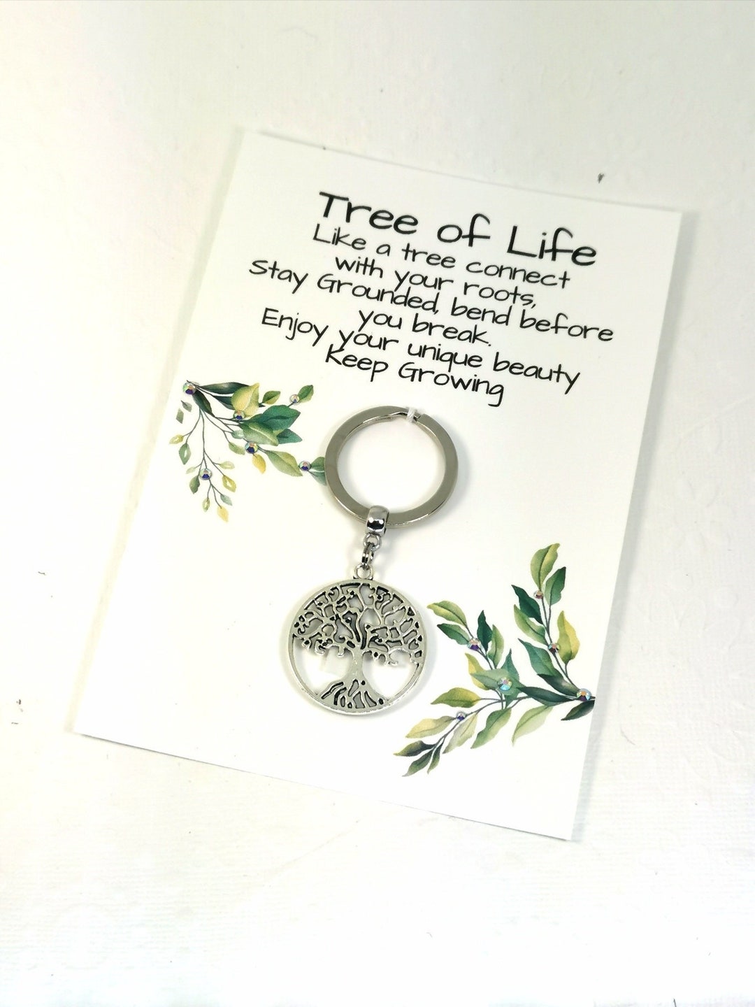 Tree of Life Keychain | Tree Keyring | Keychain Charm | Keyring for ...