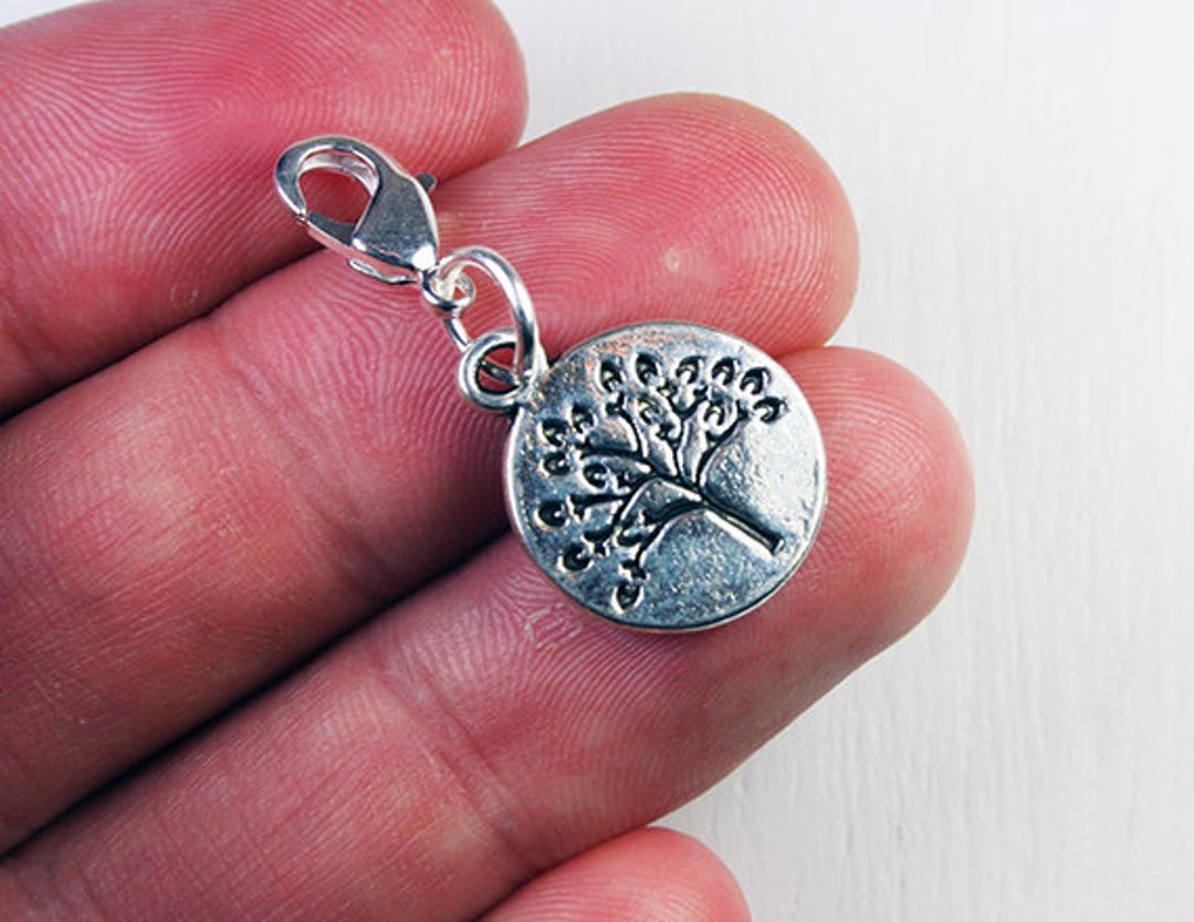 Tree of Life Clip on Bracelet Charm, Chakra Tree of Life Bracelet Clip ...