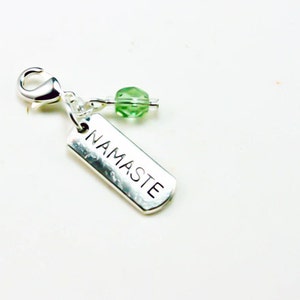 Namaste Clip on Charm | Yoga Lover Add on Namaste Charm | Yoga Charm ...