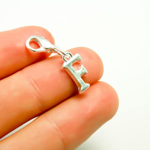 Letter F Charm - Etsy