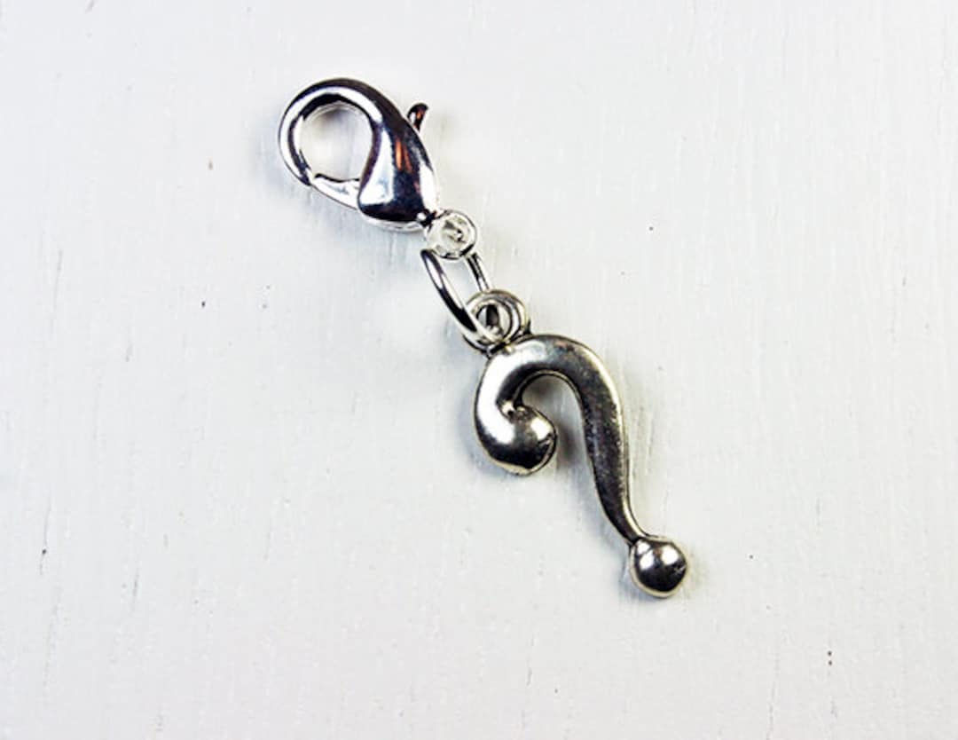 Question Mark Charm Question Charm Charms for Bracelets Clip on Charms ...