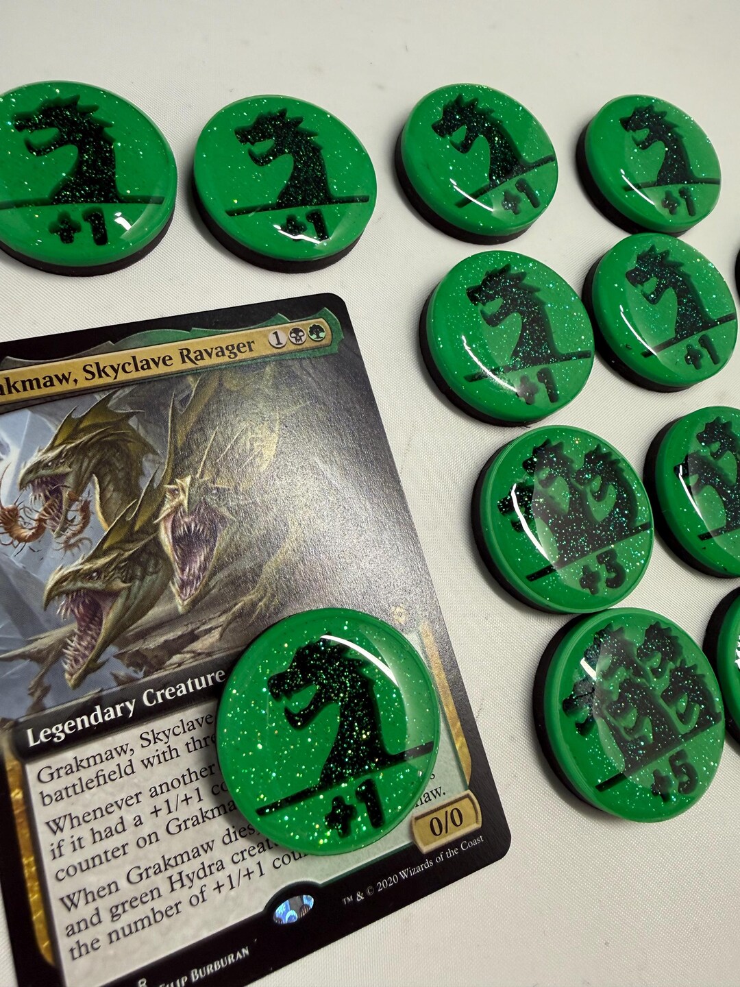 Magic the Gathering Hydra Counter Tokens | MTG Commander Counters ...