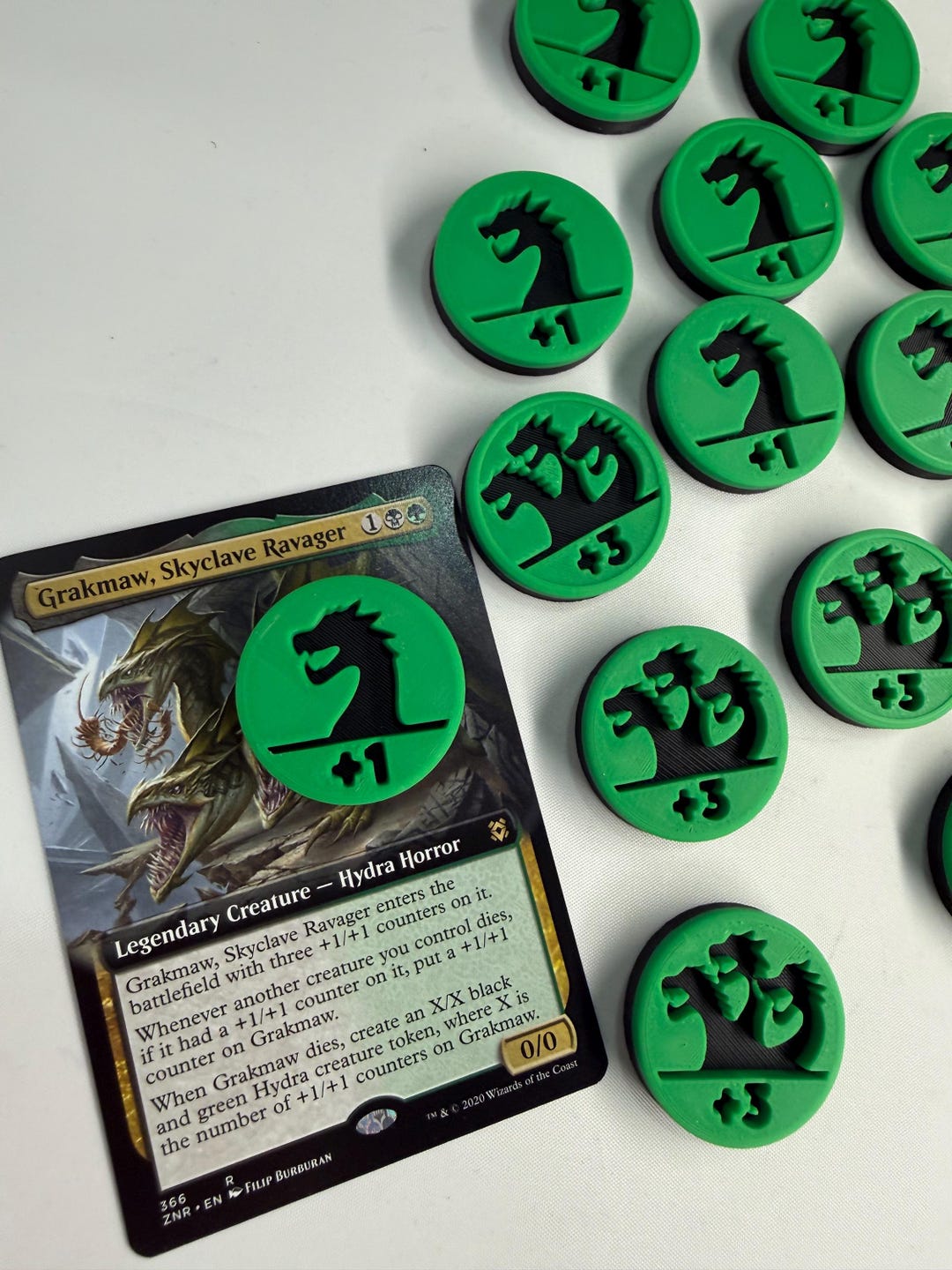 Magic the Gathering Hydra Counter Tokens | MTG Commander Counters ...