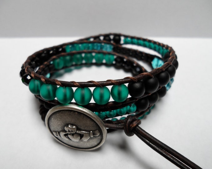 Love Loyalty & Friendship Claddagh Wrap Bracelet St. - Etsy