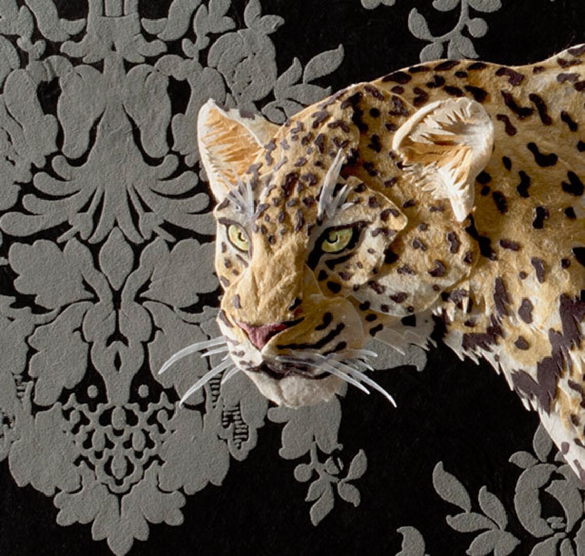 Blank Card 'gold and Bold' Leopard Paper - Etsy