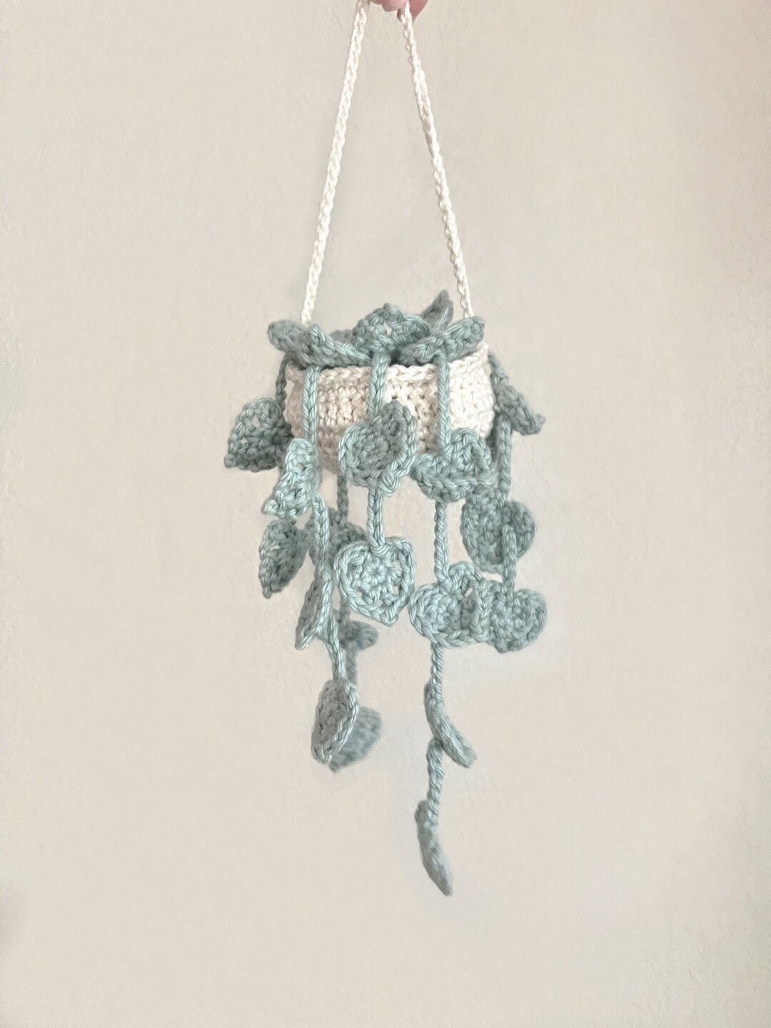 Mini Crochet Hanging Plant - Etsy