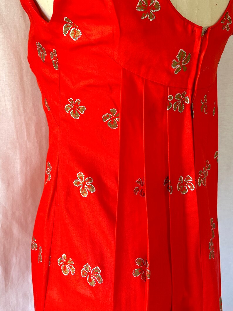 Vintage 1960s Mod Era an Original Hawaiian Togs Red Sleeveless Dress S ...