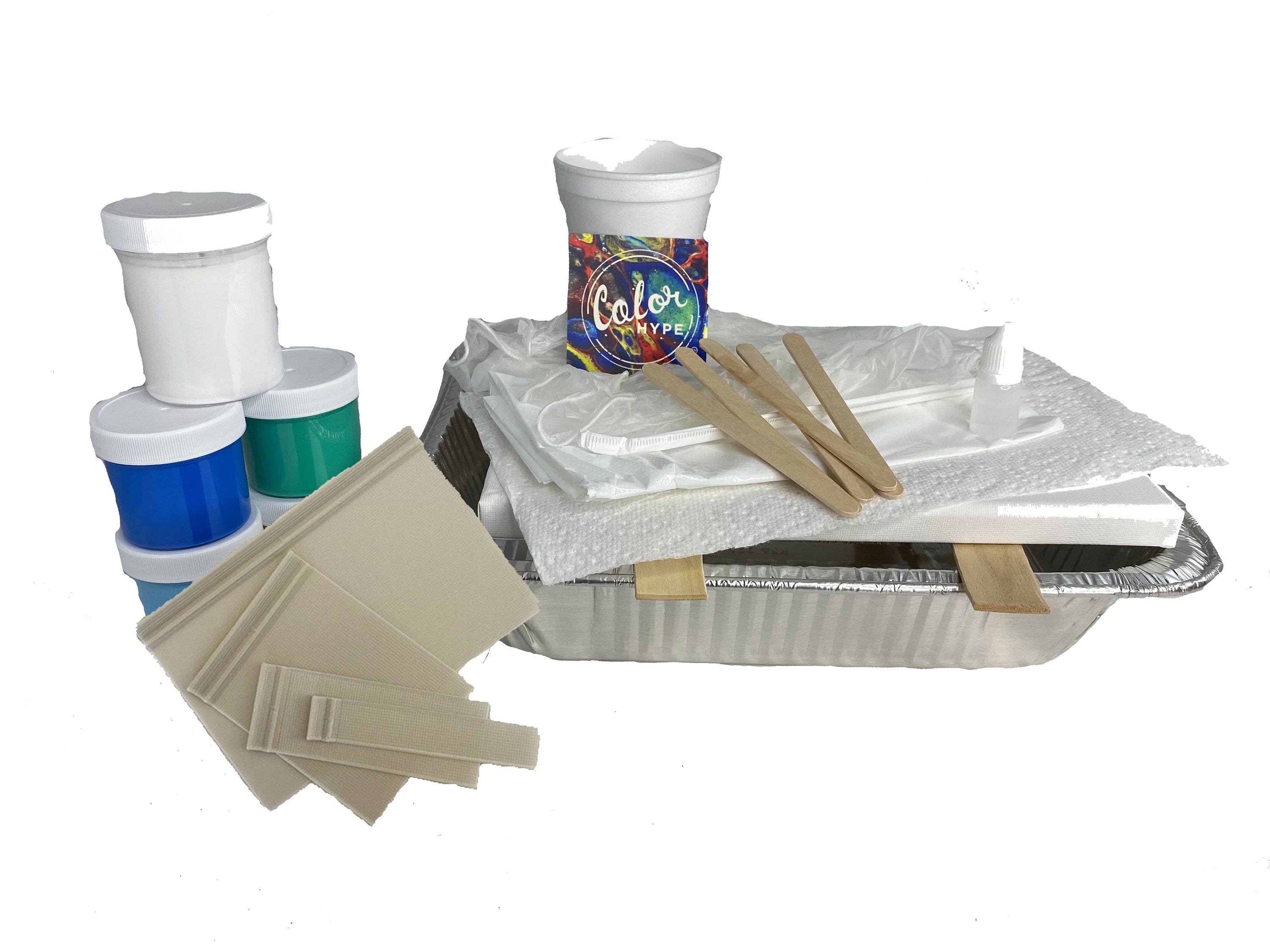 Acrylic Pouring Painting Kit: Swipe Pour - Etsy