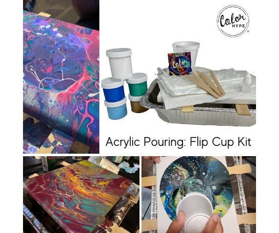 Acrylic Pouring Painting Kit: Flip Cup - Etsy