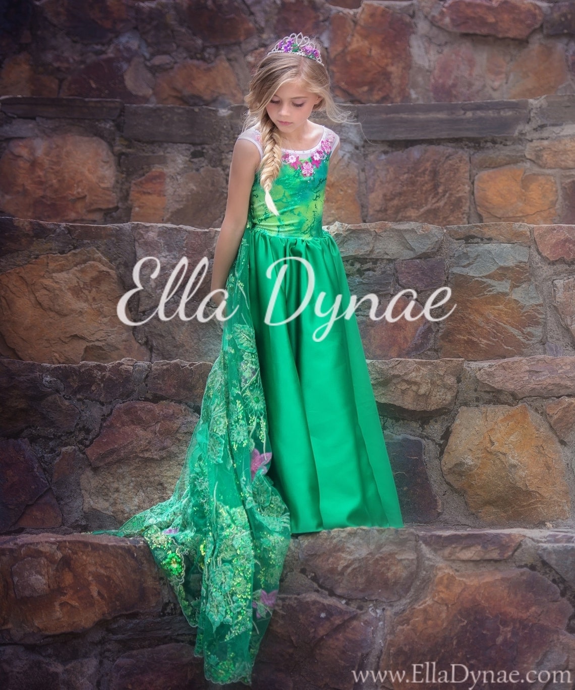 Frozen Fever Green Elsa Spring Dress | Etsy