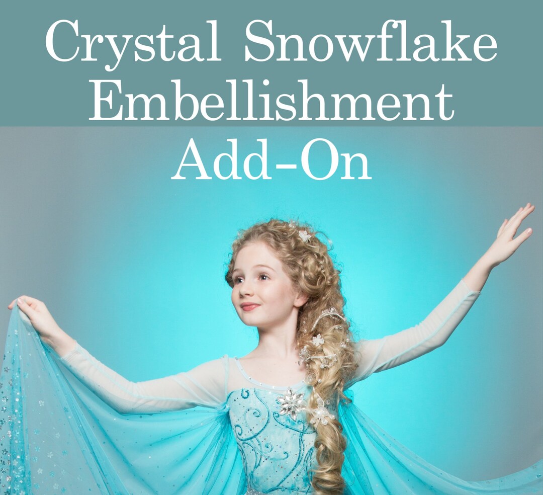 Snowflake Crystal Add on Embellishment for Frozen Elsa - Etsy