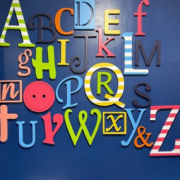 Playroom Letters - Etsy