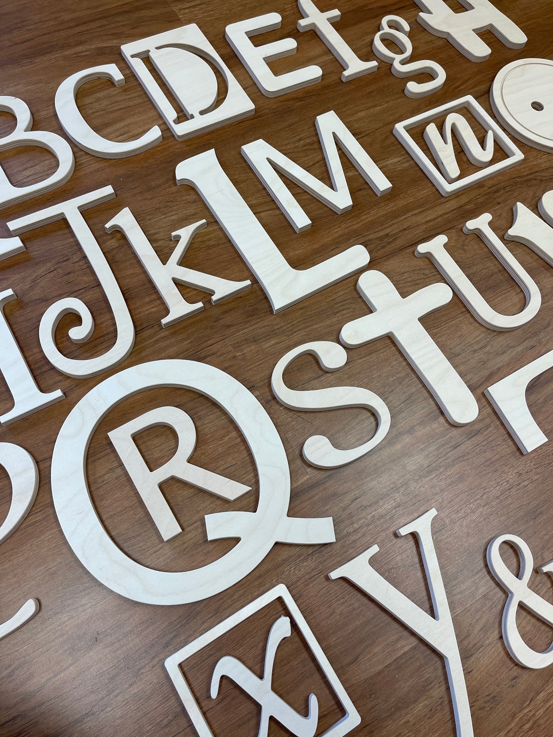 Wooden Alphabet Letters Set Nursery Decor Wall Letters - Etsy