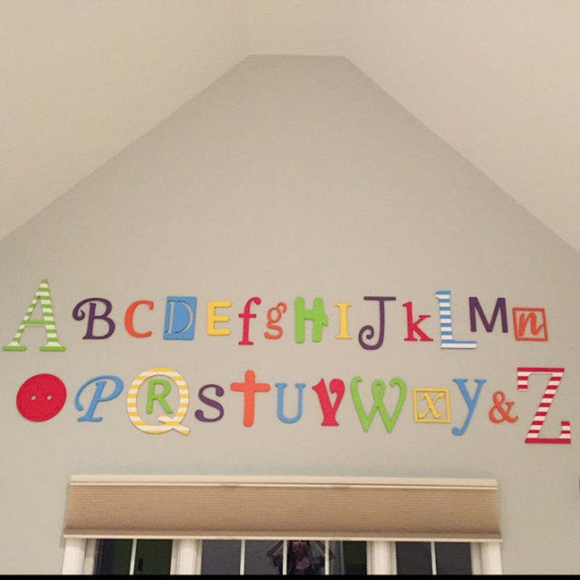 Alphabet Wooden Letters for Nursery ABC Sign Alphabet Letters | Etsy