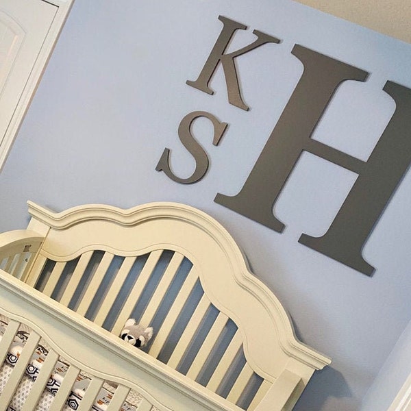 Wooden Monogram - Etsy