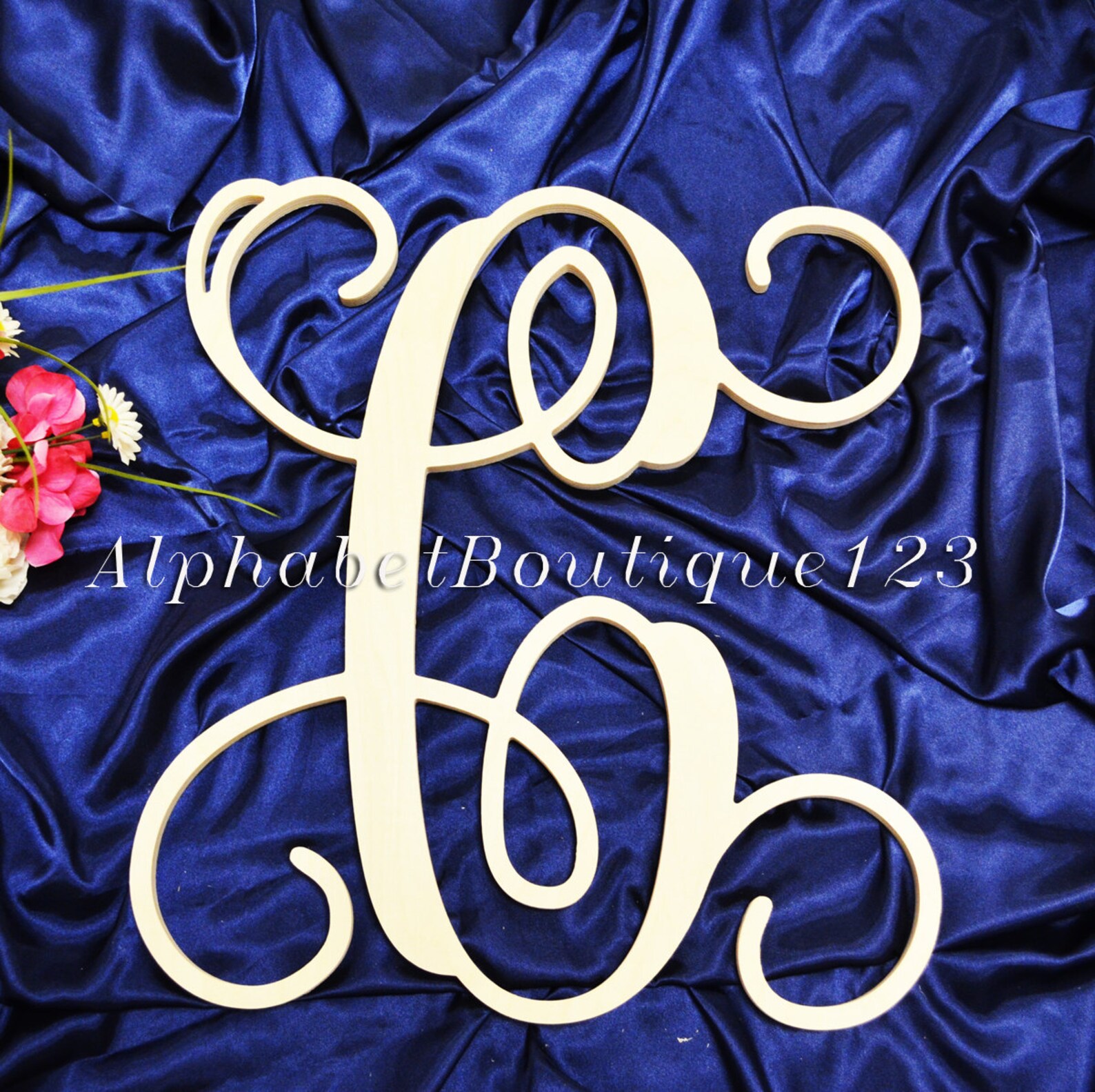 18 INCH Vine Single Monogram Letter Unfinished Wooden Wall - Etsy