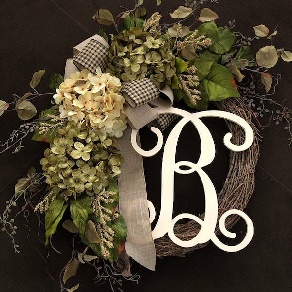 Letter Wreaths - Etsy