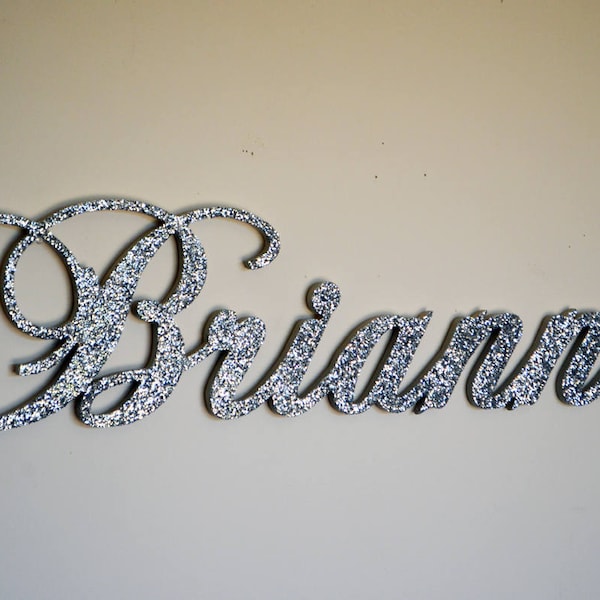 Glitter Name Sign - Etsy