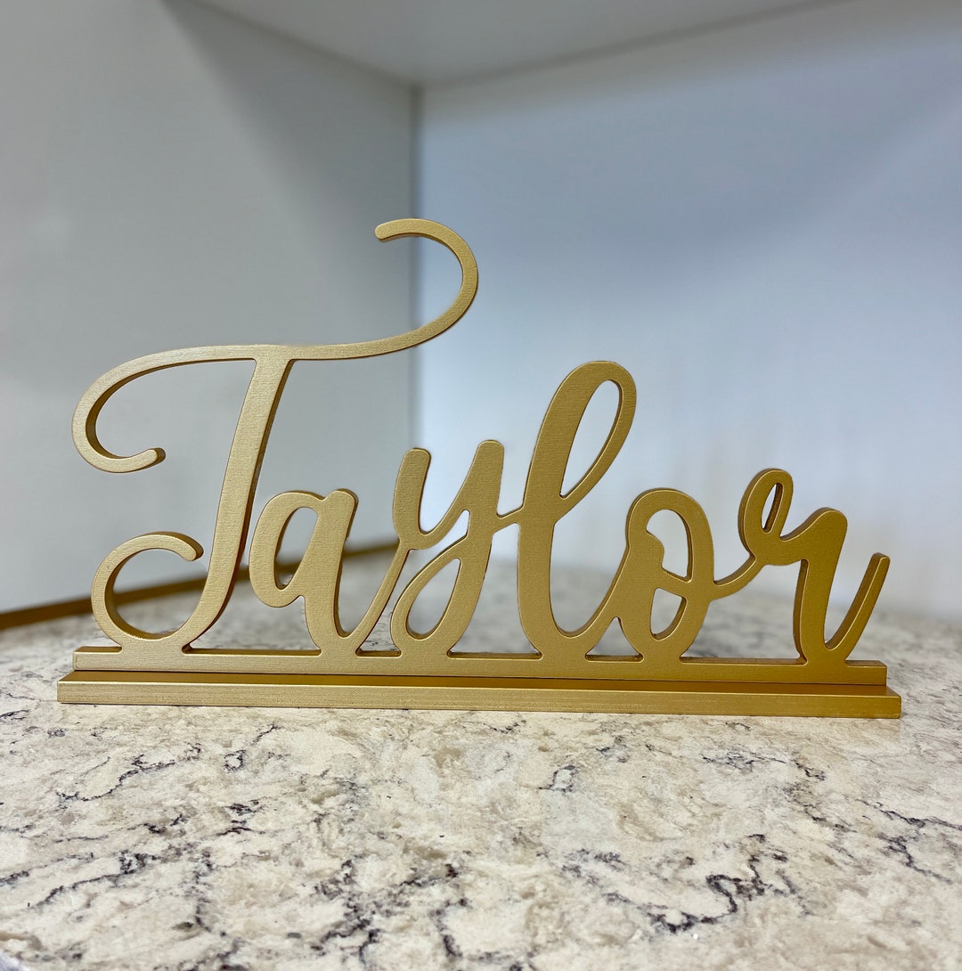 Personalized Name Sign / Custom Name Piece / Wooden Name Sign / Sweet ...
