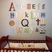 Wooden Alphabet Letters Set Painted Wooden letters Wall | Etsy