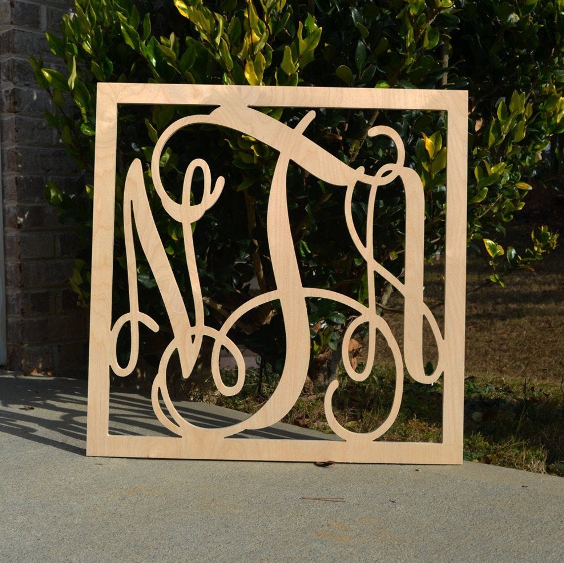 Wooden Monogram Letters Wall Hanging Letters Monogram Door - Etsy