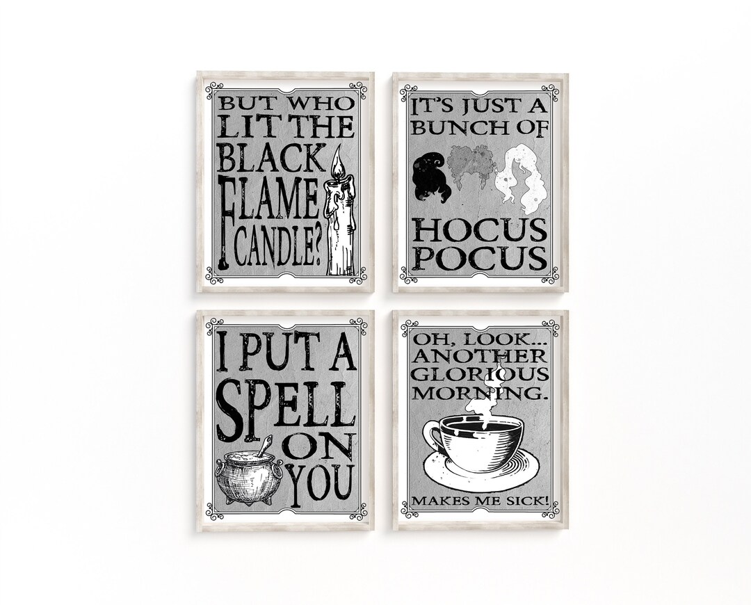 Hocus Pocus Posters (digital Download) - Etsy