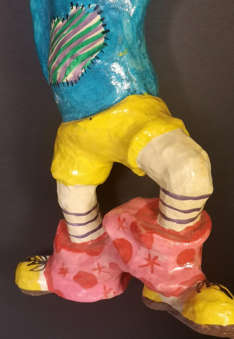 Vintage Mexican Papier Mâché Hanging Clown With Balloons - Etsy