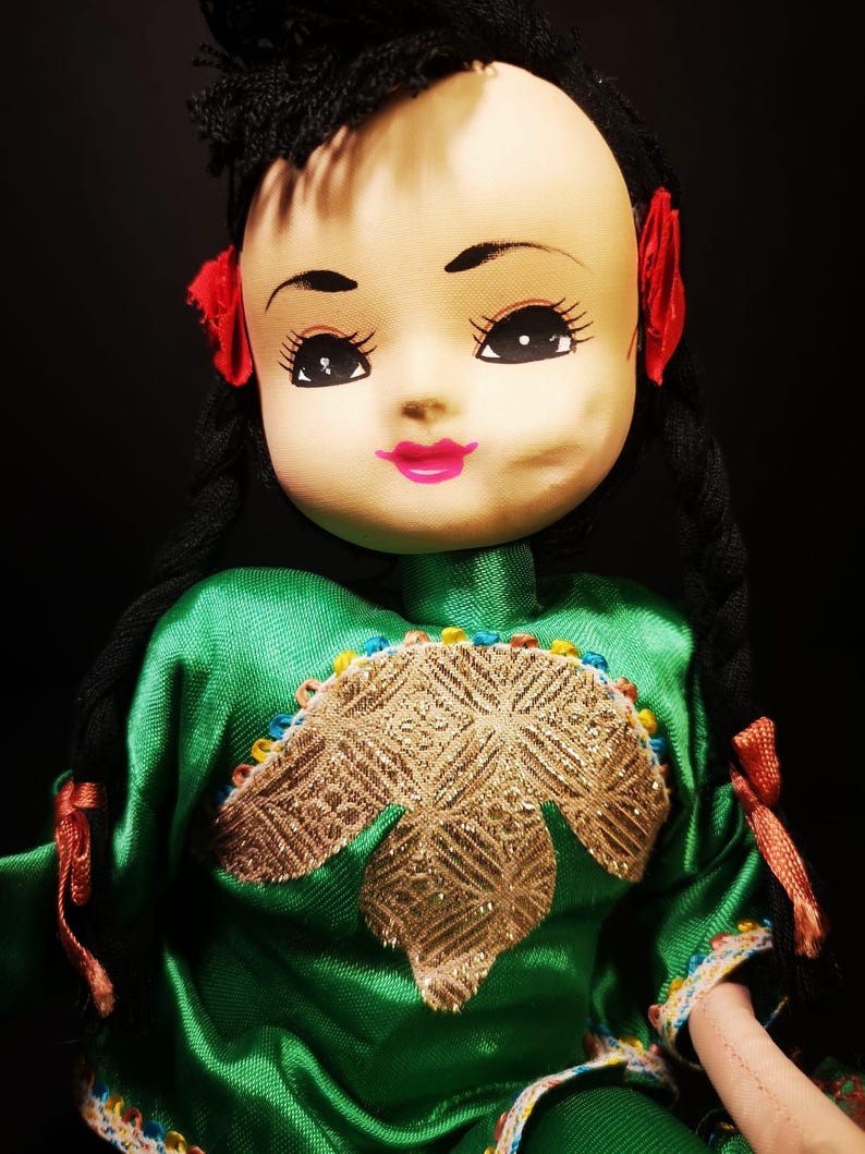 Vintage Handmade Japanese Cloth Doll – 1960s Asian Art - Etsy